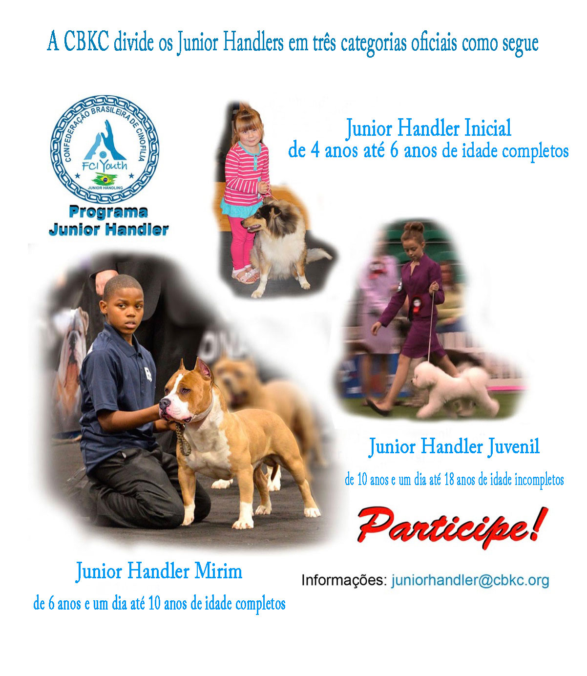 CBKC | Confederação Brasileira de Cinofilia | Junior Handling da CBKC.